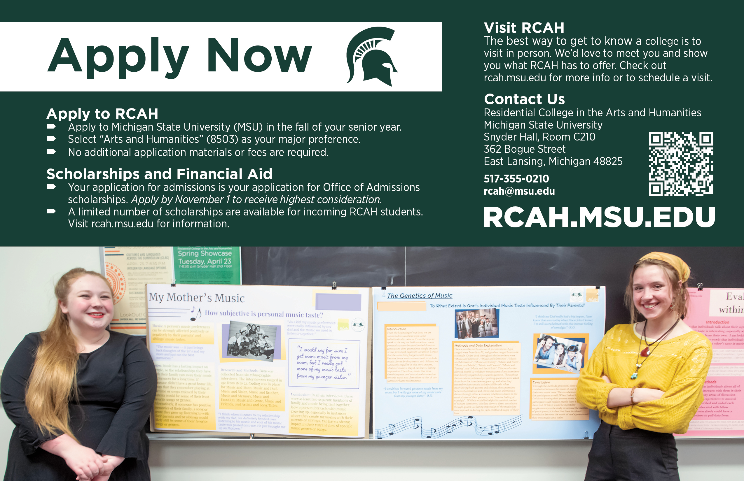 Current RCAH Viewbook | Residential College in the Arts and Humanities | Michigan State University